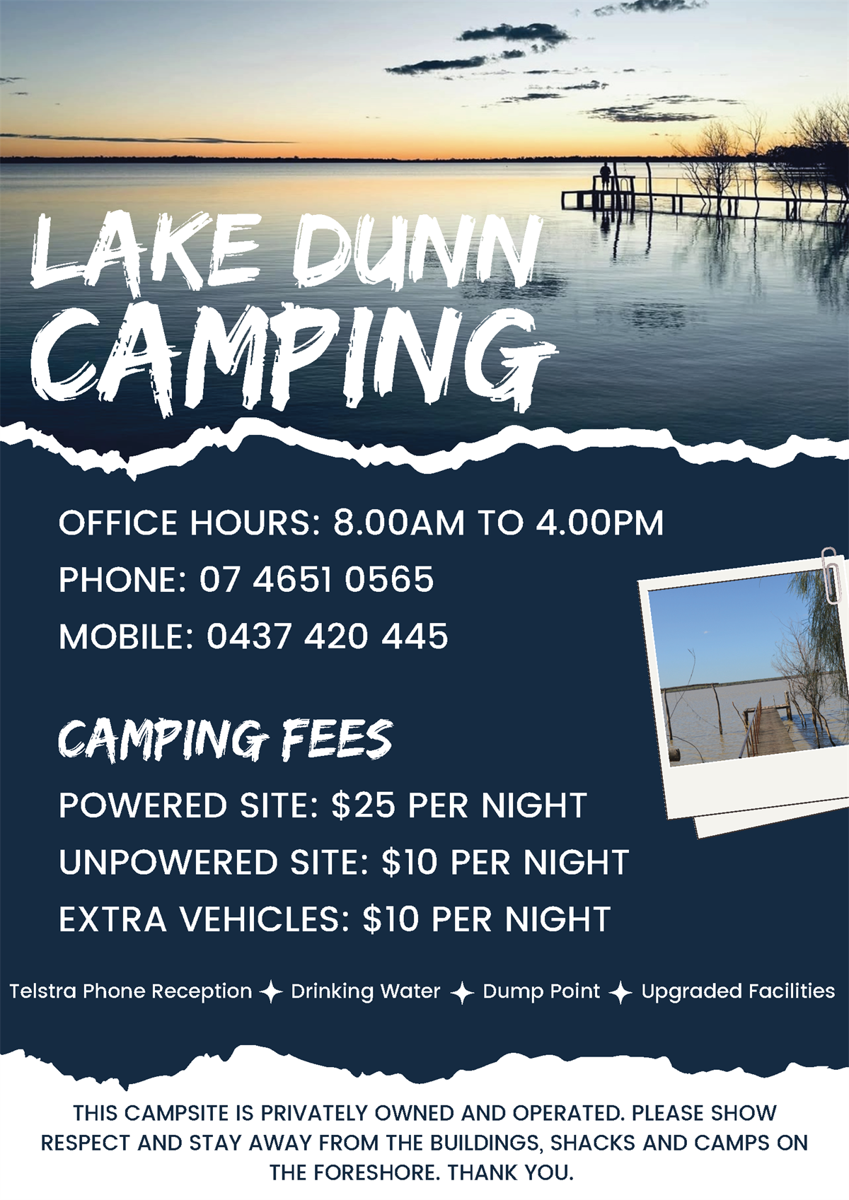The Lake Camping and Cabin Hire | Explore the Barcaldine Region